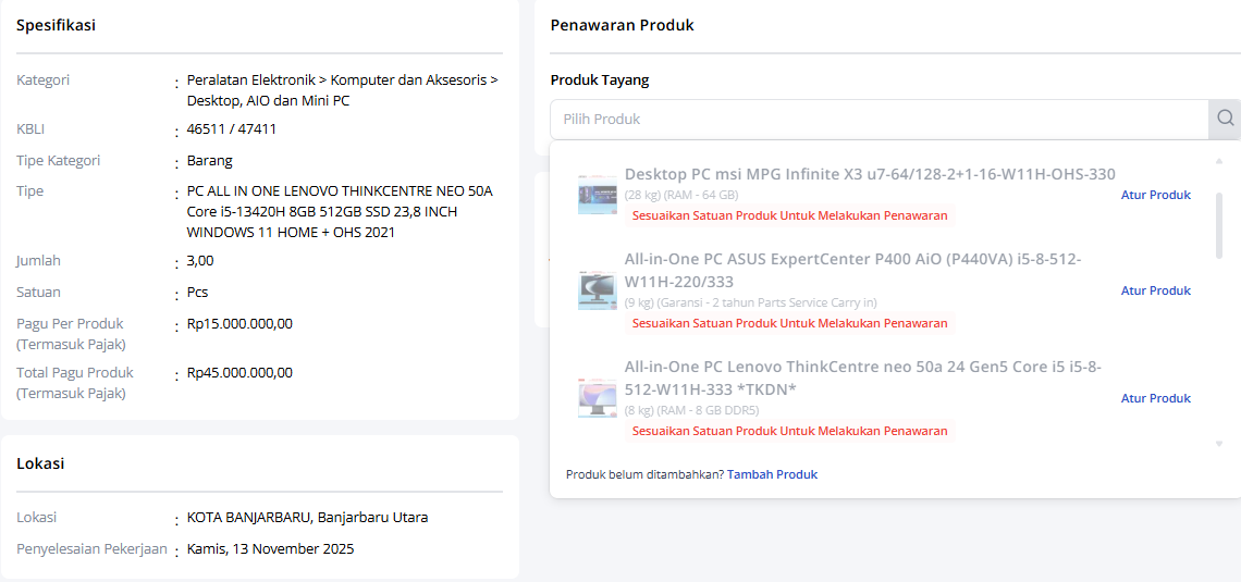 Pencarian Mini Kompetisi - Ketidaksesuaian Satuan Produk – Pusat ...